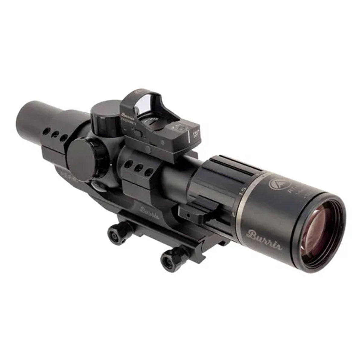 BURRIS - TACTICAL COMBINATION - RT 6 SCOPE + MOUNTED RED DOT + QD MOUN ...